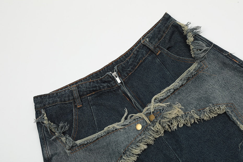 Raw Hem Star Jorts | STREETWEAR AT BEFORE THE HIGH STREET