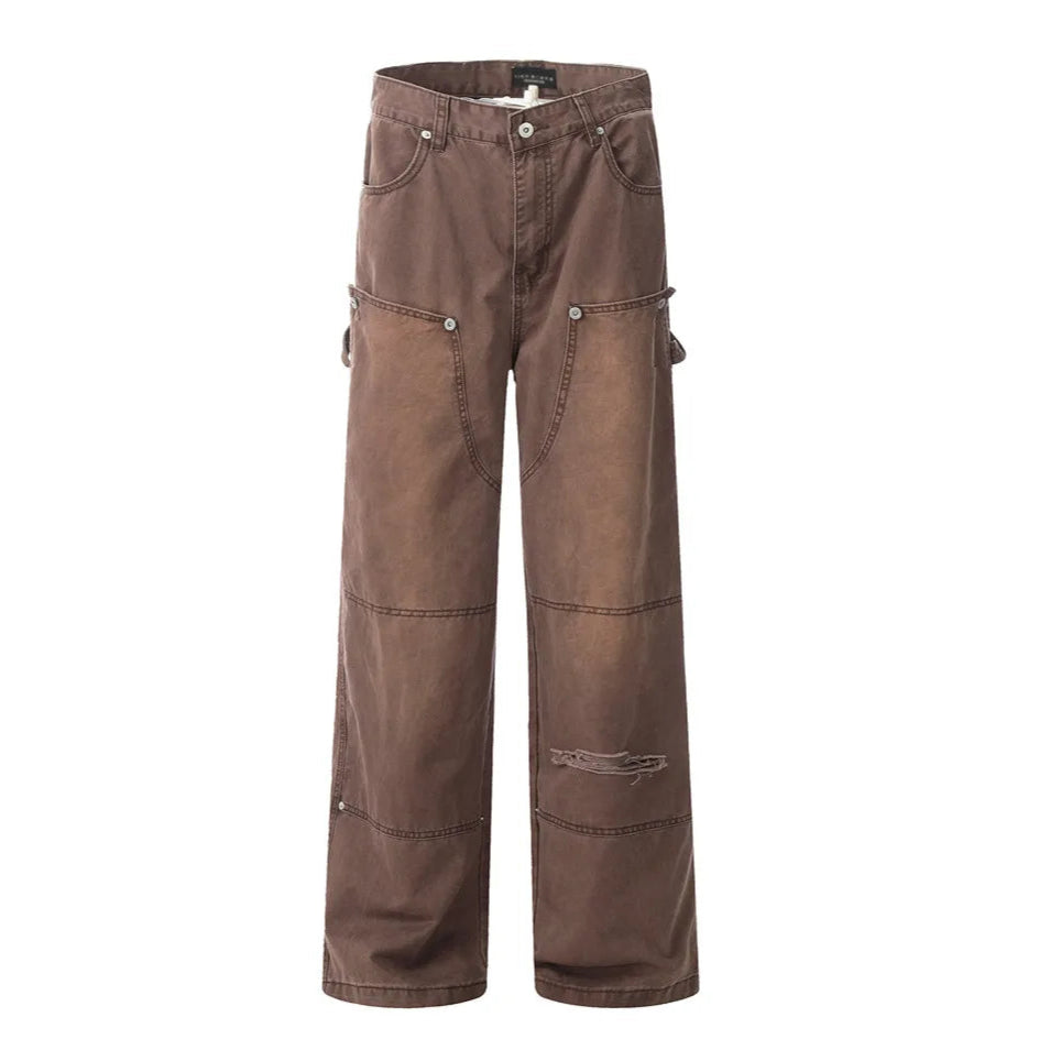 Rust Wash Loose Fit Carpenter Jeans | STREETWEAR AT BEFORE THE HIGH STREET