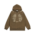 VANCARHELL Skeleton Ribcage Acid Wash Hoodie | Streetwear at Before the ...