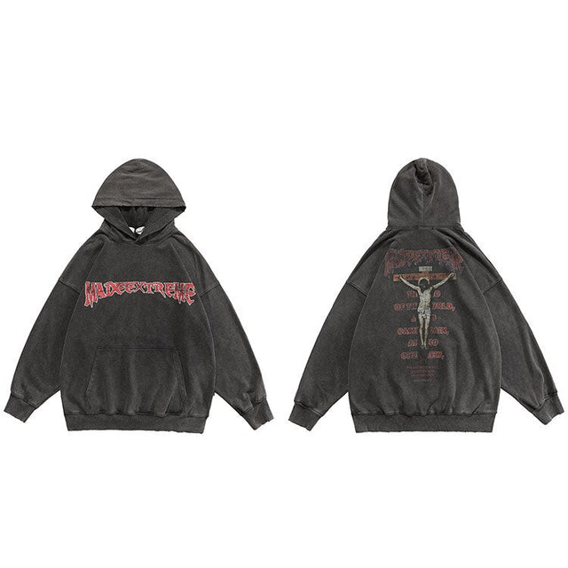 MADE EXTREME 'Redemption' Washed Hoodie | Streetwear at Before the High ...
